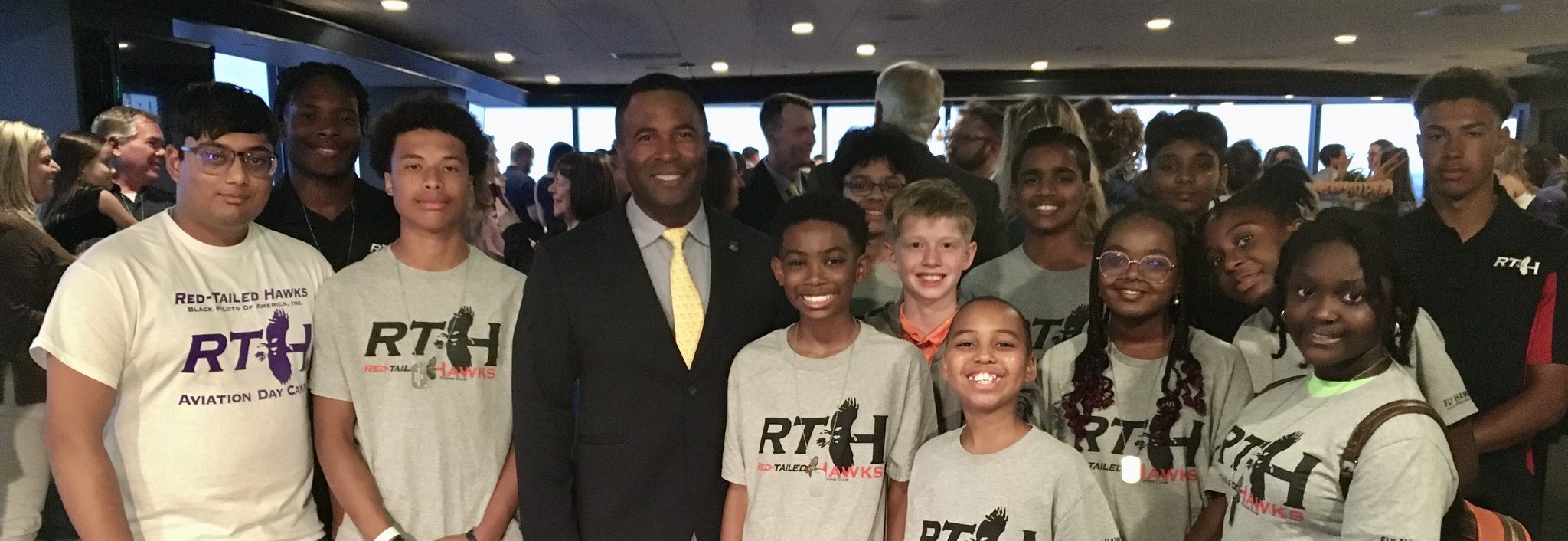 15 Red-Tailed Hawk student members attended a reception at Columbia Tower Club | Red Tailed ...