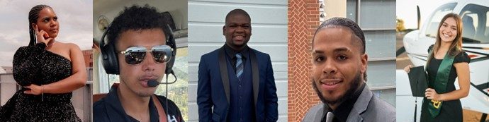 Nine 2023 Jasper Harris, Jr. Aviation Scholarship recipients share a ...